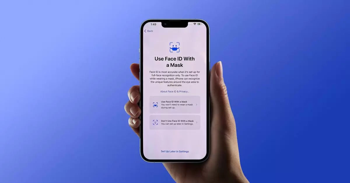 Face ID sareng masker tidbits: iOS 15.4, iPhones anu dirojong, kacamata, Apple Pay, seueur deui