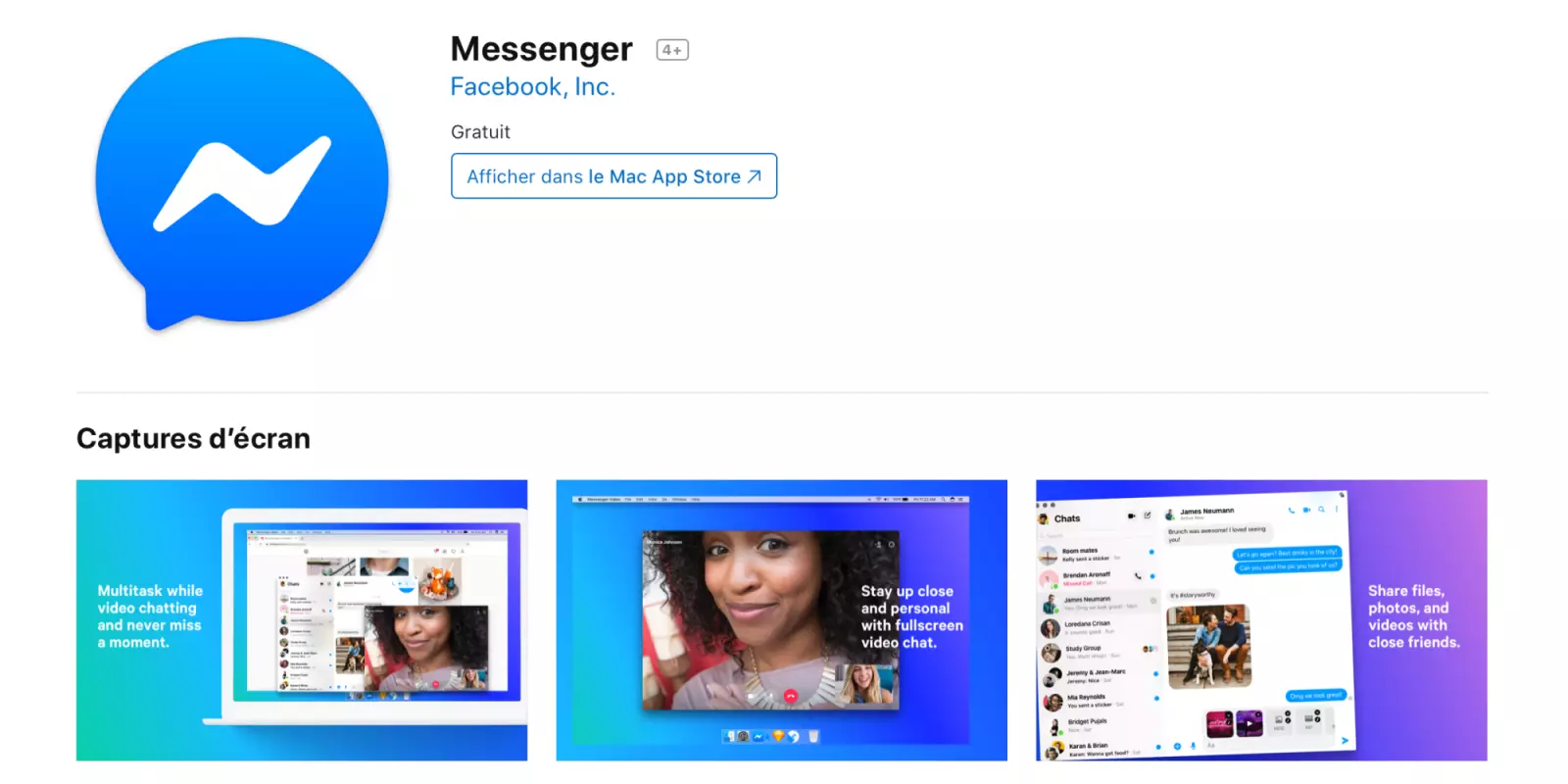 [Kuvugurura: Noneho biboneka kwisi yose mububiko bwa App] Facebook itangiza Messenger yari itegerejwe na Mac kugirango itangire 11226_1