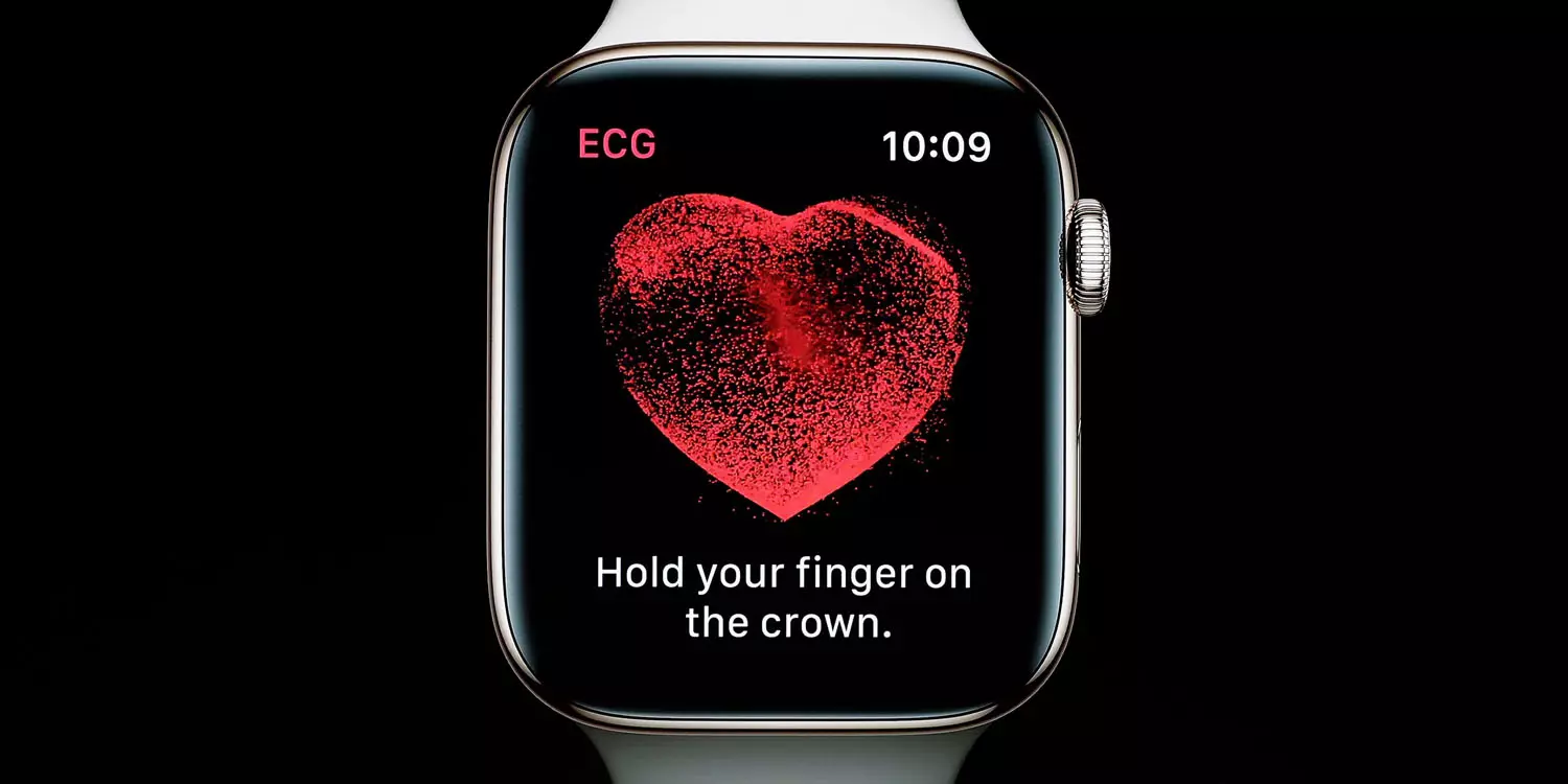 Apple Watch ECG elektrokardiogramo