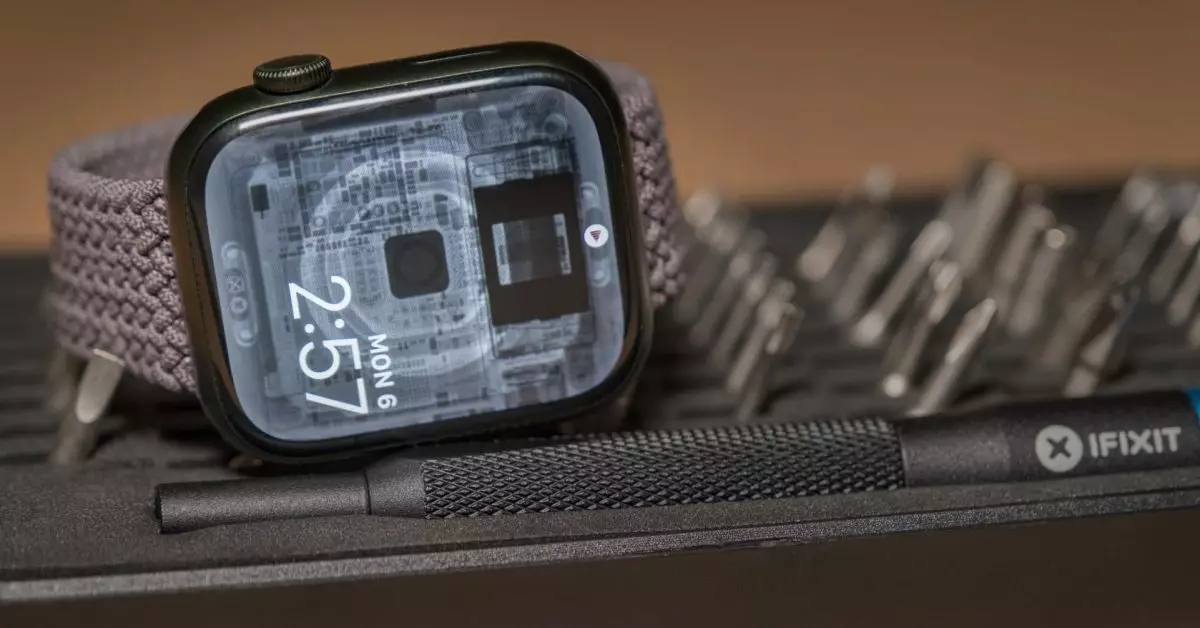 iFixit zdieľa röntgenové tapety pre Apple Watch Series 7