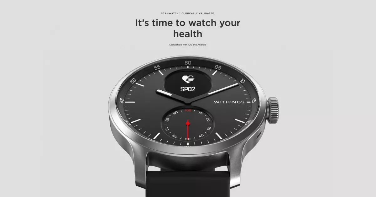 Withings пуска конкурент на Apple Watch с 30-дневна батерия, ЕКГ, Sp02, проследяване на съня и още