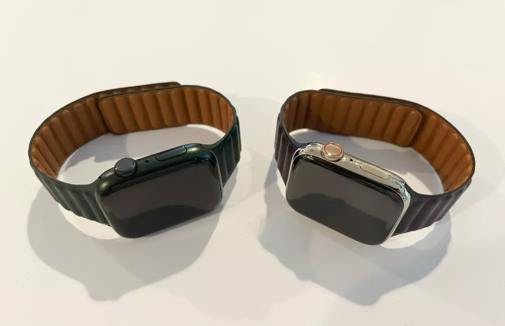 Seo mar a bhreathnaíonn dath glas nua Apple Watch Series 7 sa saol fíor 1202_1