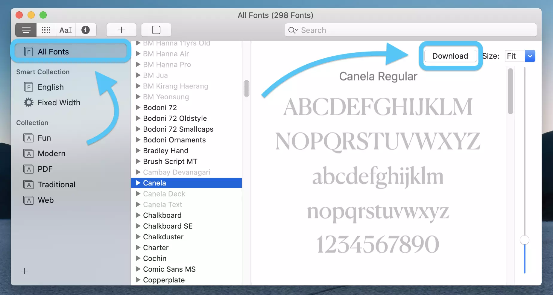 Cara nginstal walkthrough gratis Mac fonts 1