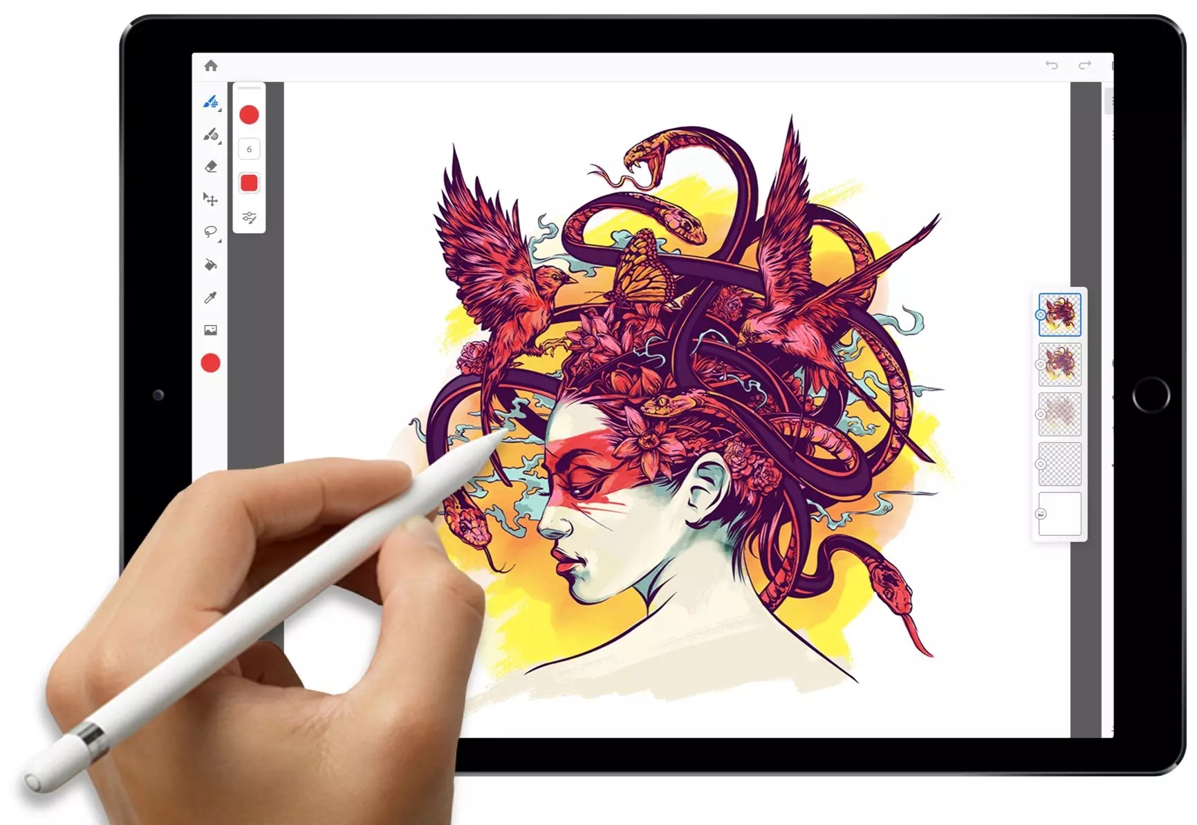 Adobe-k Photoshop CC osoa iragarri du iPad-erako bidalketa 2019rako, mahaigainarekin sinkronizatzen dela 12282_4