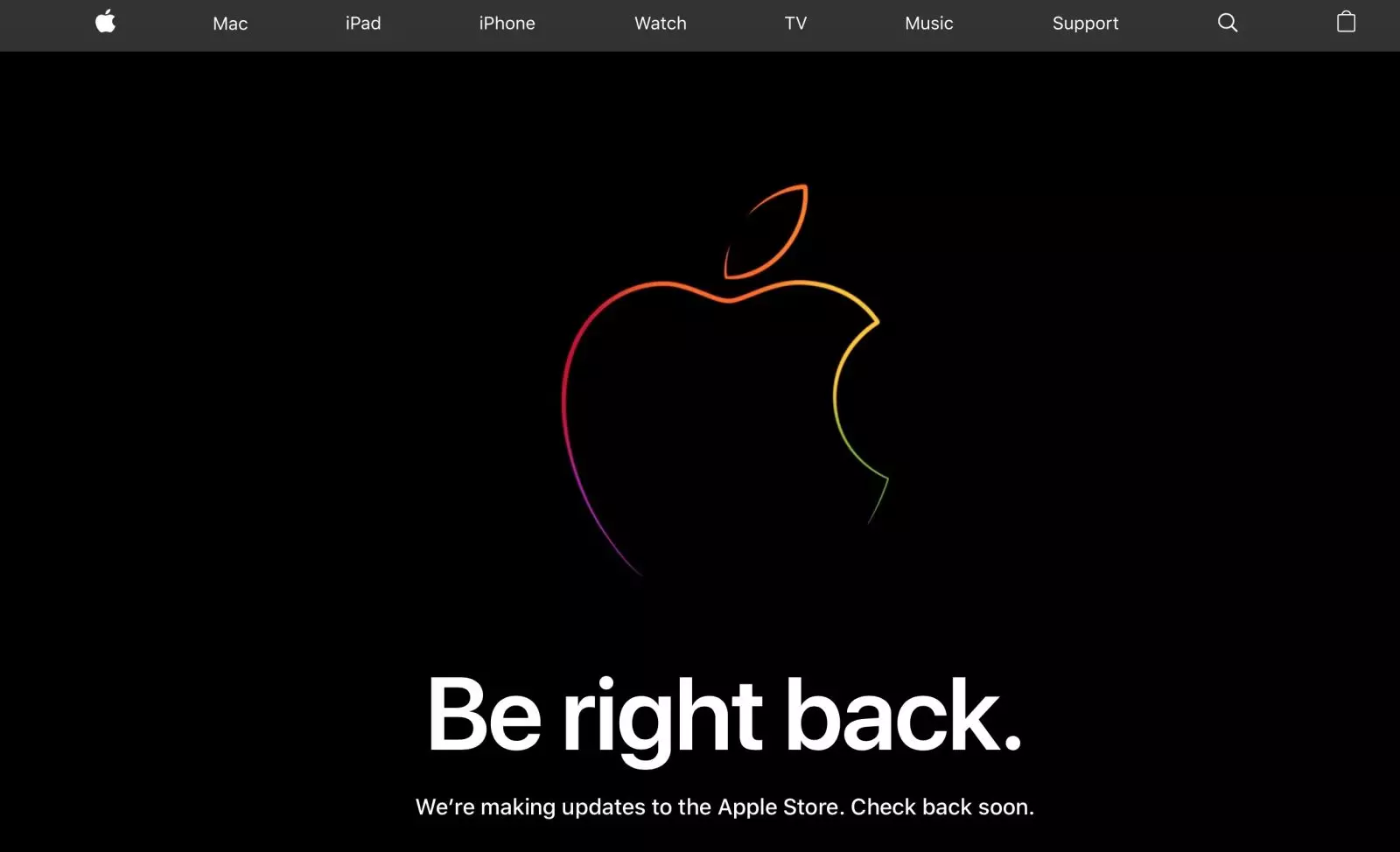 Apple Store se cae antes del evento de iPad y Mac 12411_1