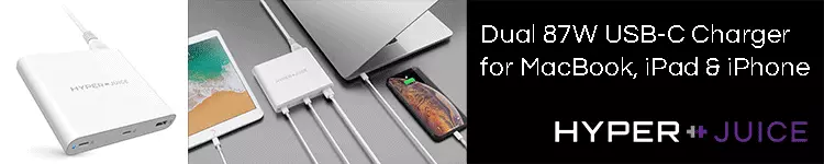 HyperDrive Dual USB-C هاب برای شارژر مک بوک