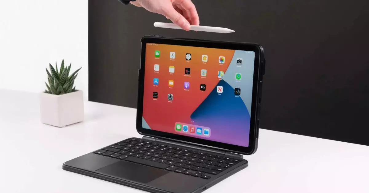 Brydge ûntbleatet Air MAX+ koffer foar iPad Air mei efterljocht toetseboerd, multitouch trackpad, mear