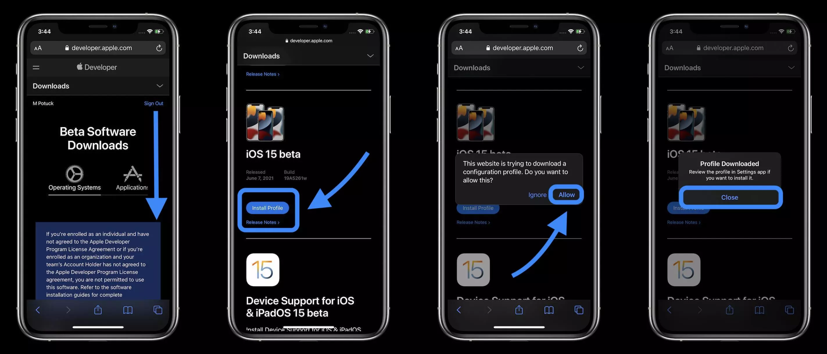 Nigute ushobora kwinjizamo iOS 15 beta - inzira ya 2