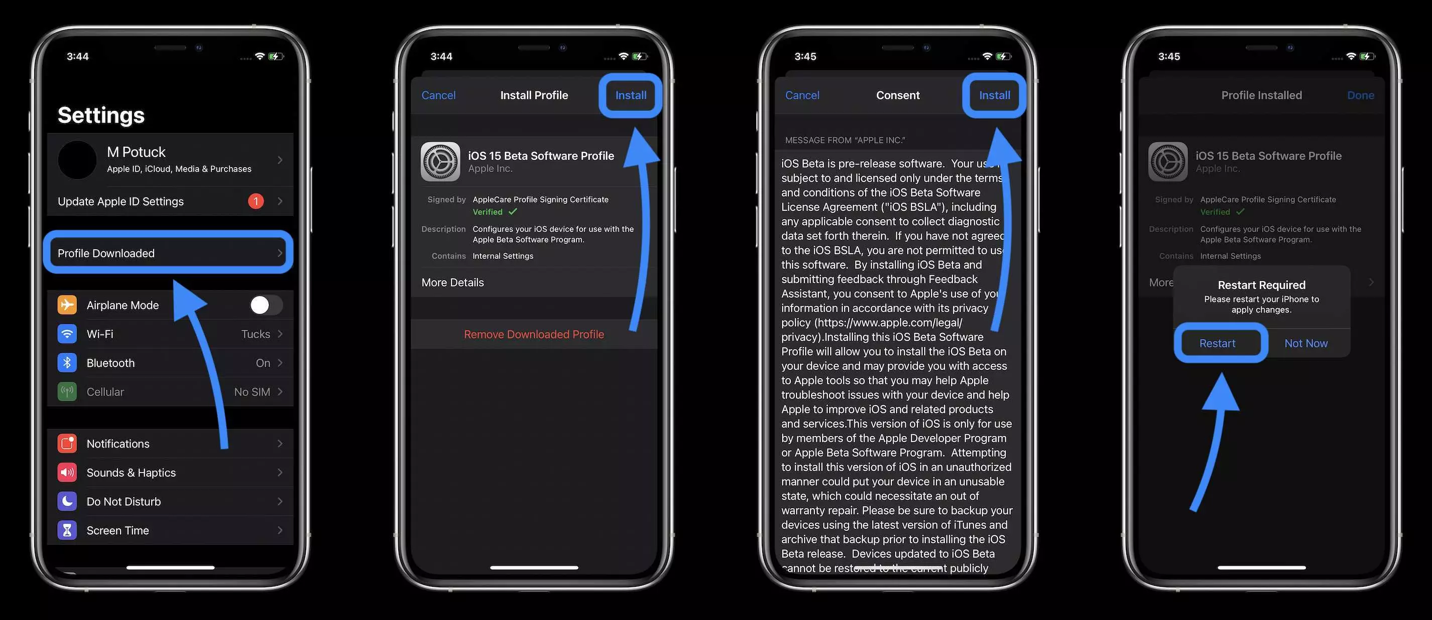 Nigute ushobora kwinjizamo iOS 15 beta - inzira ya 3