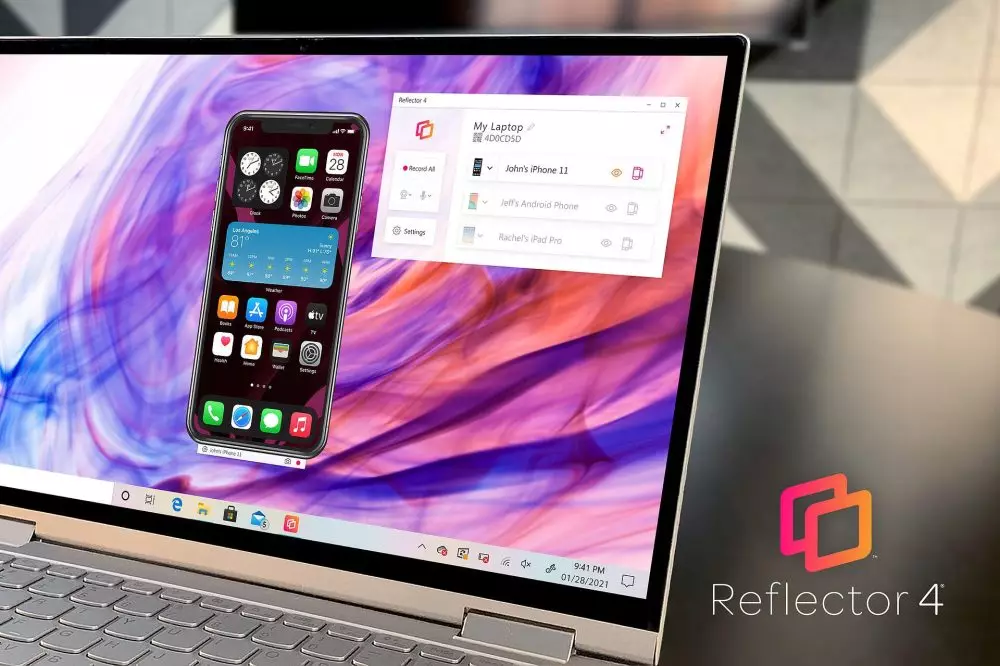 'Reflector' AirPlay spegeljende app bywurke mei M1 Mac en Big Sur-stipe, nije apparaatframes, mear 14279_3