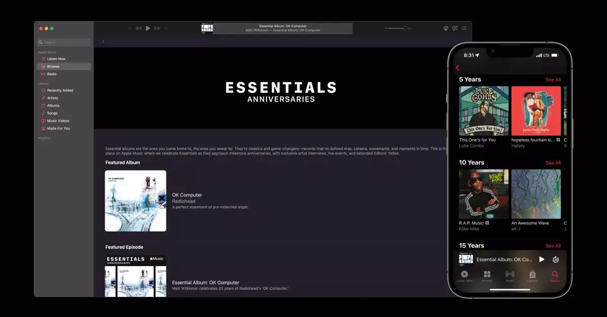 אוסף 'Essentials Anniversaries' של אפל מיוזיק מציג מחדש אלבומים מרכזיים לאורך השנים