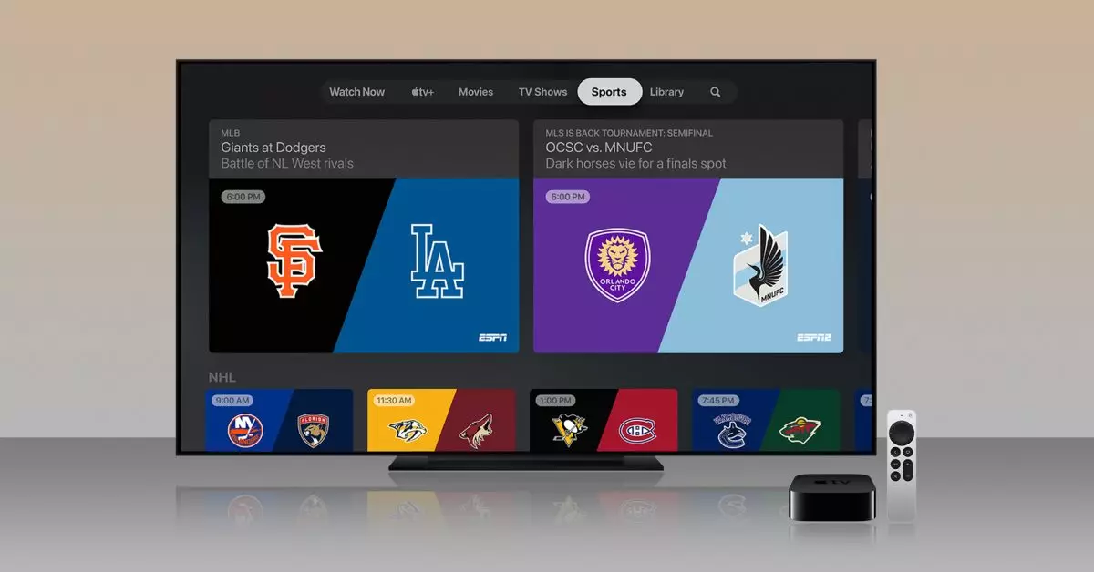 Apple ag forbairt creat nua ‘SportsKit’ do Apple TV