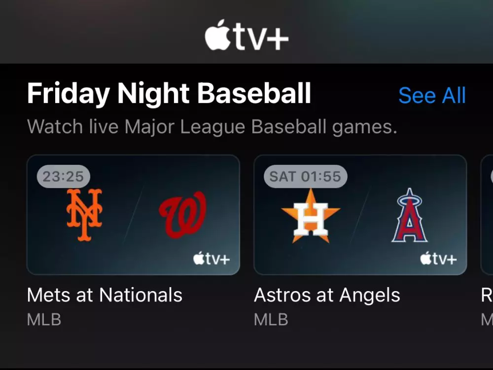 Hogyan nézhetek MLB Friday Night Baseball-játékokat az Apple TV+-on 1640_2