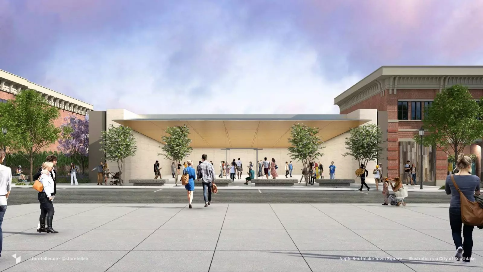 Ang mga plano sa Apple alang sa gi-remodel nga tindahan sa Southlake, Texas gipakita sa bag-ong rendering 16442_1