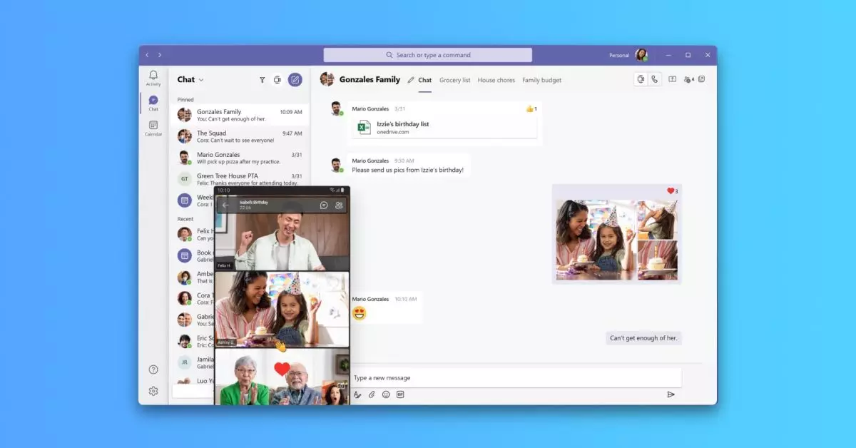 Microsoft Teams izao dia azon'ny namana sy fianakaviana