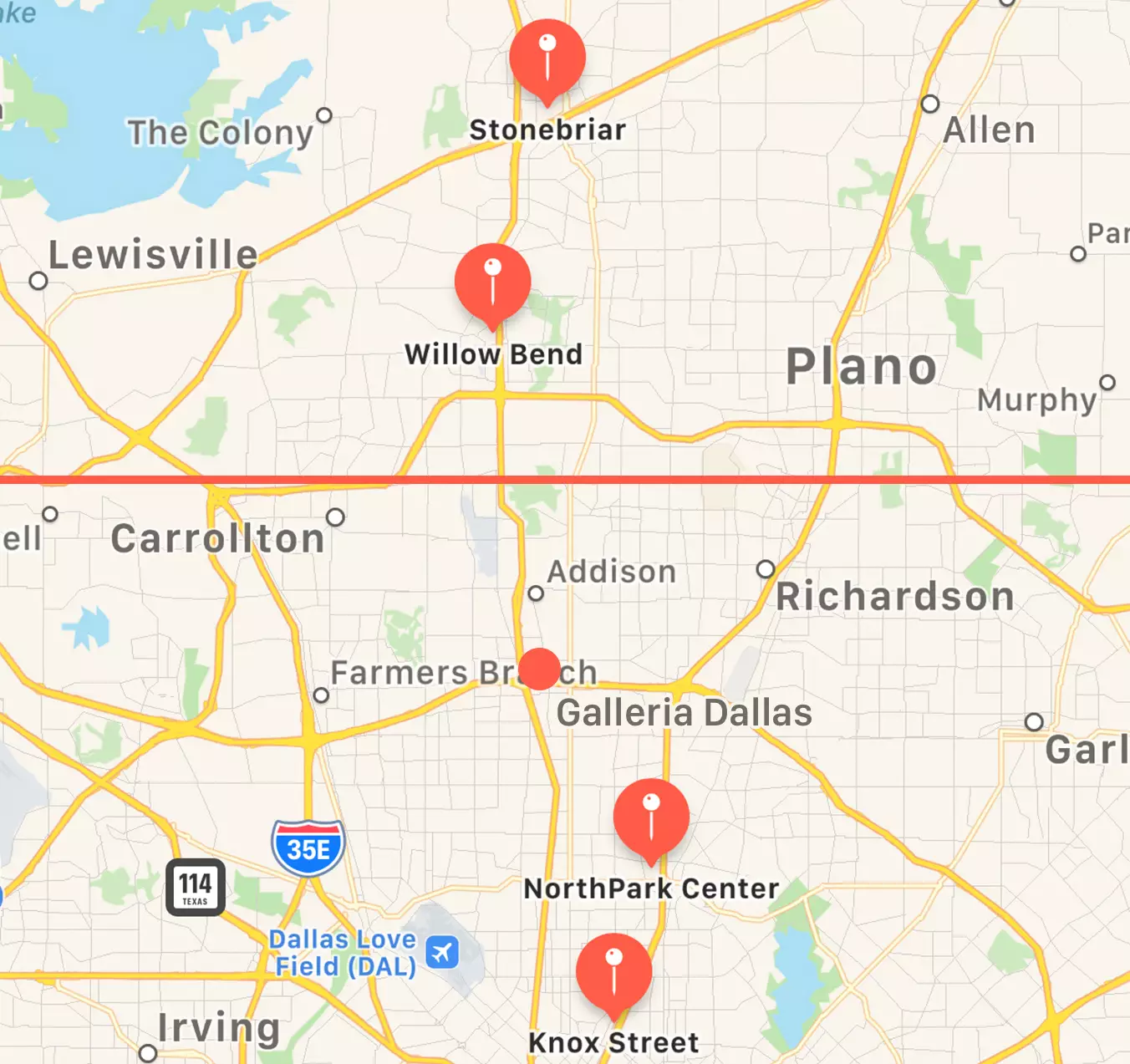 Apple dia manomana fivarotana vaovao ho an'ny Galleria Dallas; Mety hikatona ny toerana Plano sy Frisco, Texas 16988_4