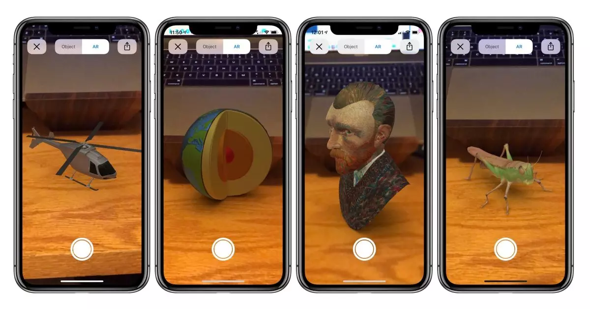 Eine Sammlung von über 100 Augmented-Reality-Modellen zeigt, wie ARKit für die Bildung verwendet werden kann