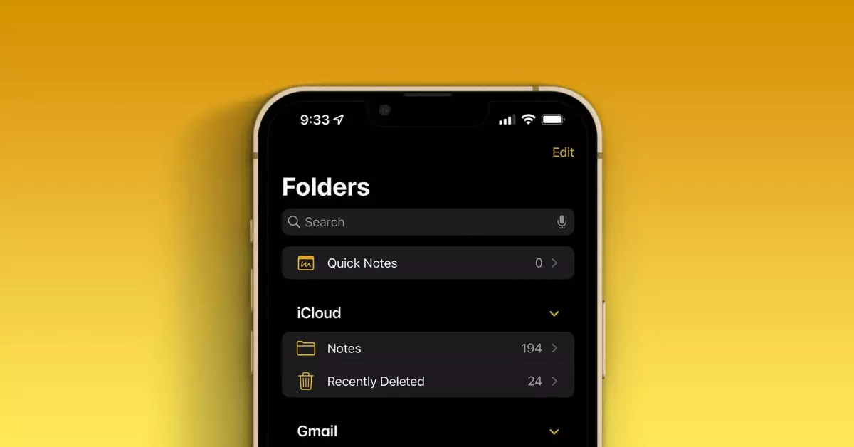 Nouvo karakteristik aplikasyon Apple Notes pou iOS 16