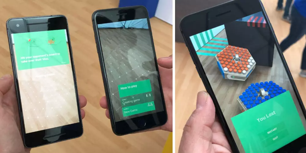 Google-demo näyttää, kuinka iOS- ja Android-laitteet voivat jakaa lisätyn todellisuuden maailman 1736_1
