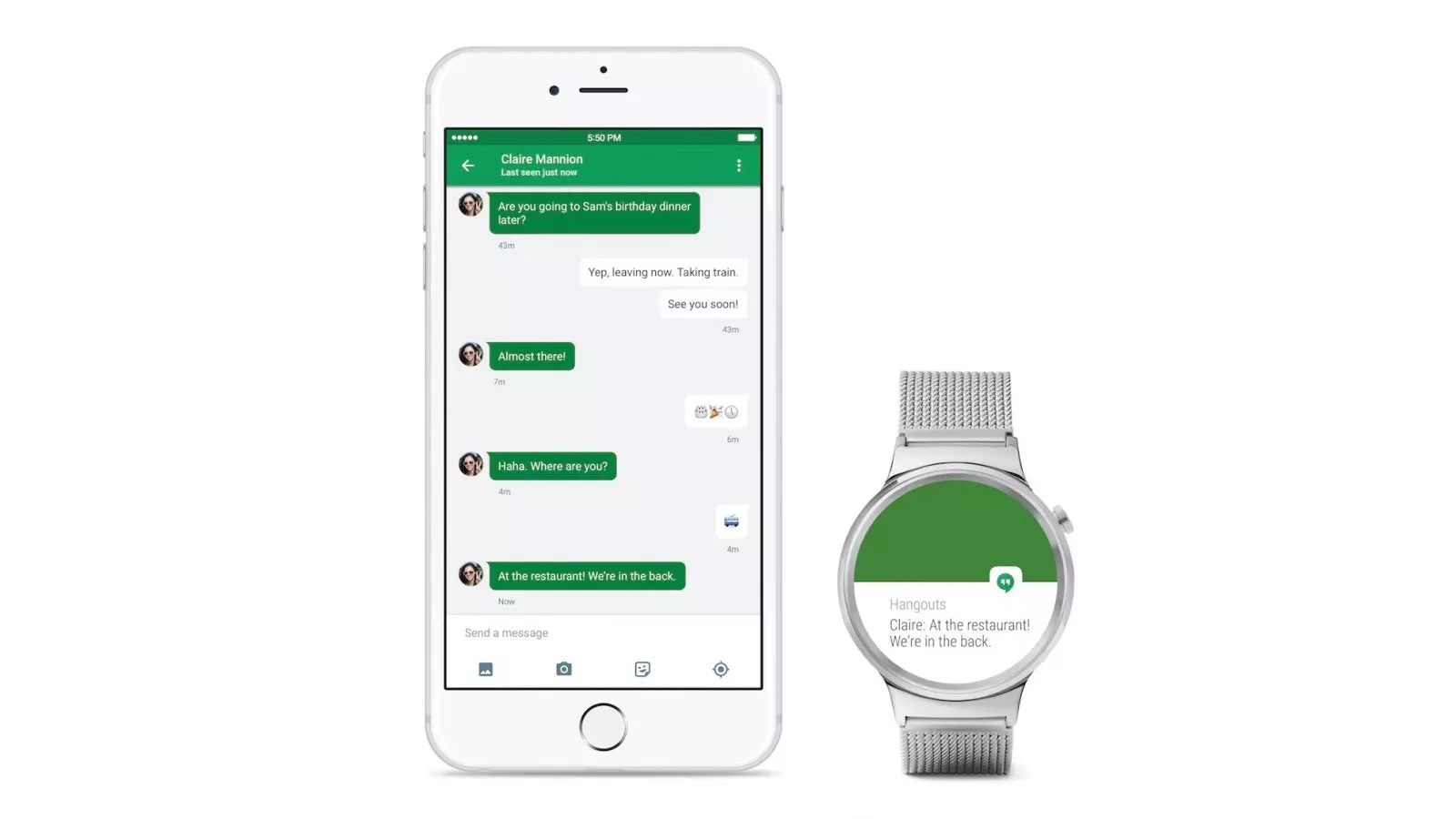 Google lansează suport pentru ceasul inteligent Android Wear pe iPhone 17449_1