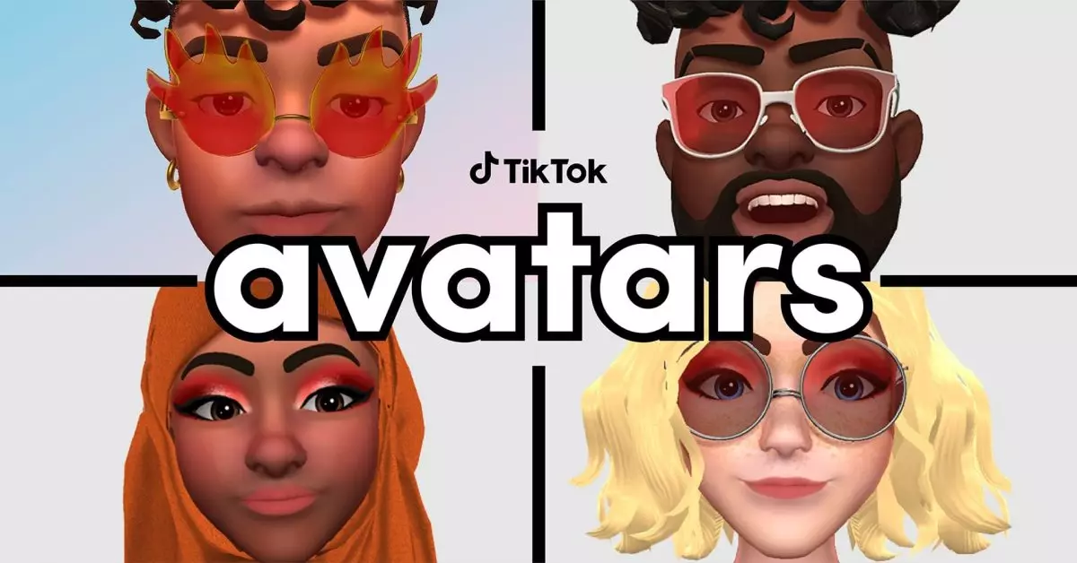 A memoji-szerű Avatarok a TikTik frissítéséhez érkeznek