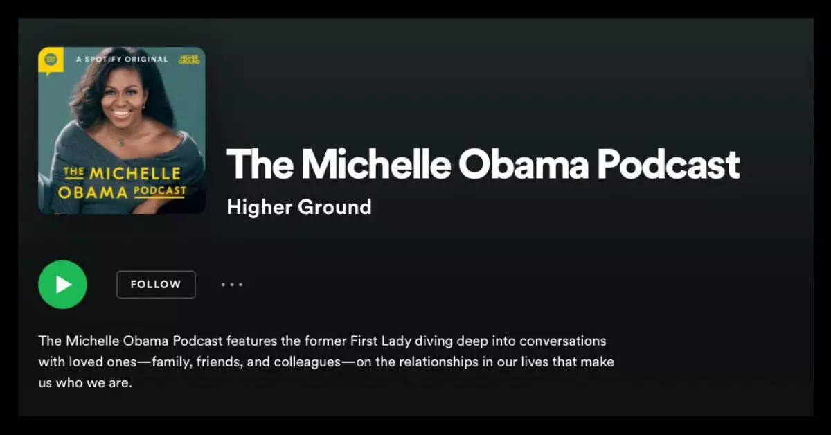 Spotify ekskluzīvas aplādes: Mišelas Obamas aplāde