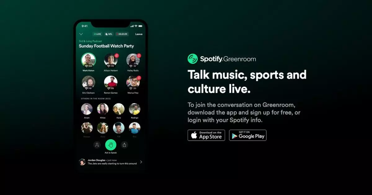 Spotify Greenroom piedāvā vēl vienu Clubhouse konkurentu