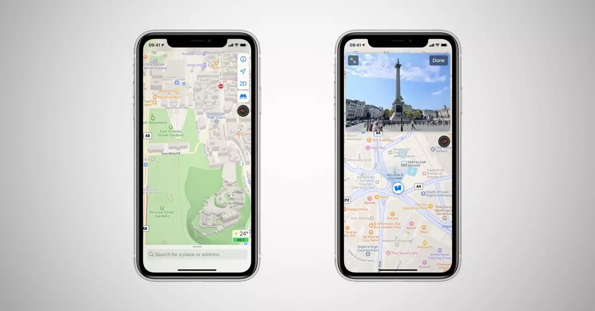 Apple stel die nuwe gedetailleerde Apple Maps-ervaring in die Verenigde Koninkryk bekend, Kyk rond in uitgesoekte stede