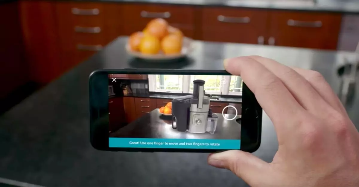 Amazon's iOS App benotzt elo ARKit fir virtuell Shopping virum Black Friday