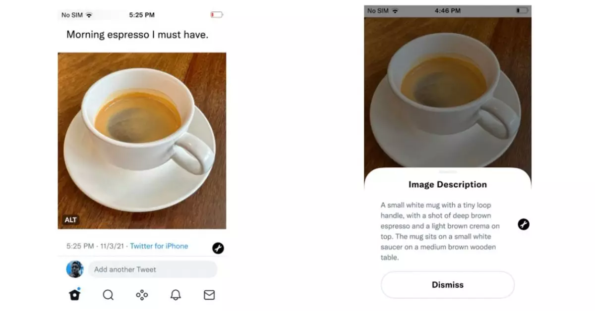 Twitter Accessibilitéit verbessert wéi ALT Text méi siichtbar gemaach gouf