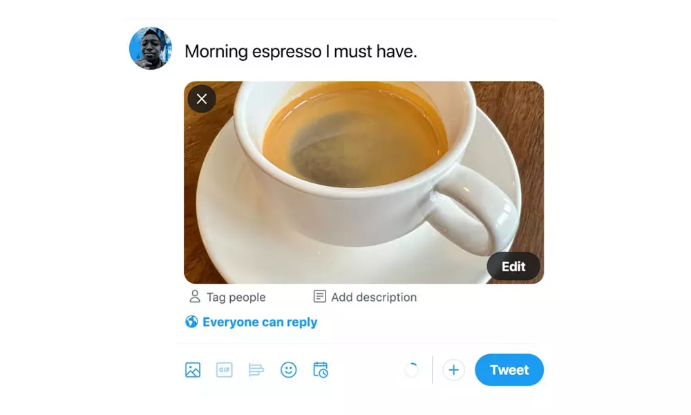 Twitter Accessibilitéit verbessert wéi ALT Text méi siichtbar gemaach gouf 2046_2