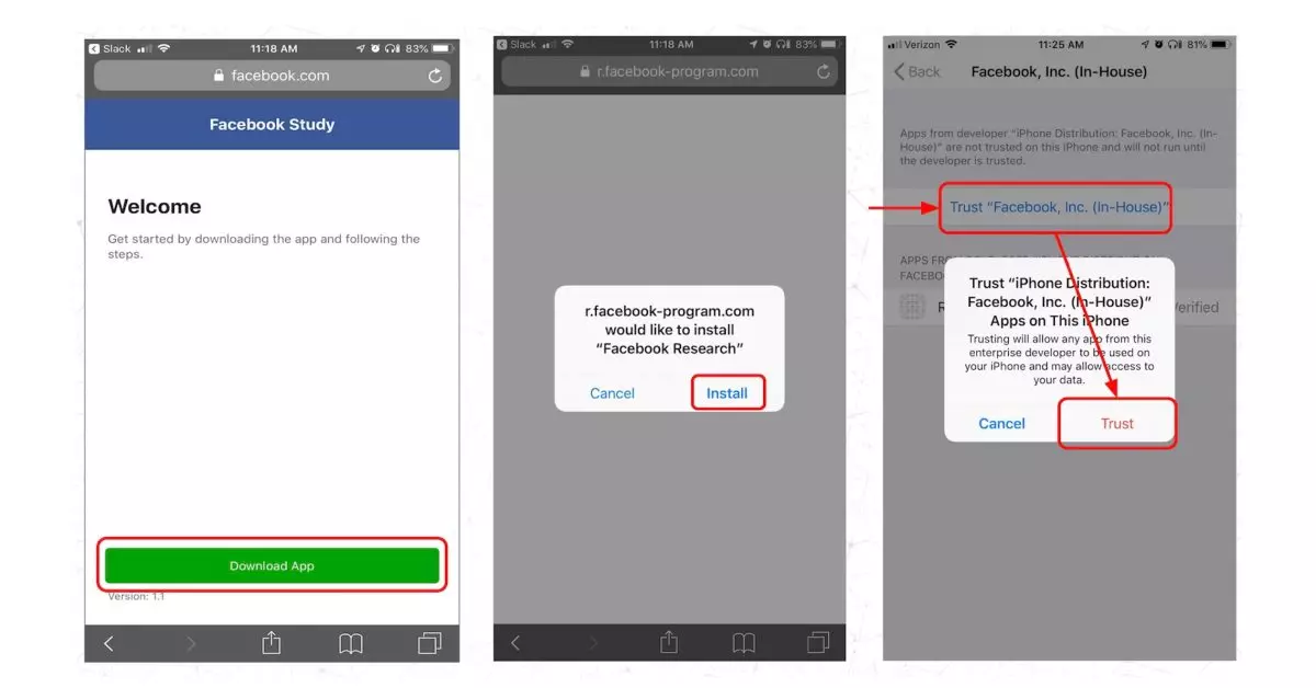 Hisobot: Facebook Onavo VPN-ni “Tadqiqot” ilovasi sifatida qayta paketlaydi va uni yashirincha yuklab olish uchun o‘smirlarga oyiga 20 dollar to‘laydi.