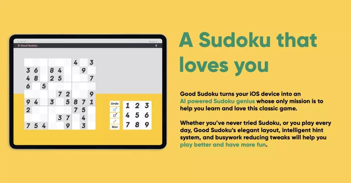 'Good Sudoku' van Zach Gage wil de populaire game echt leuk maken op iOS