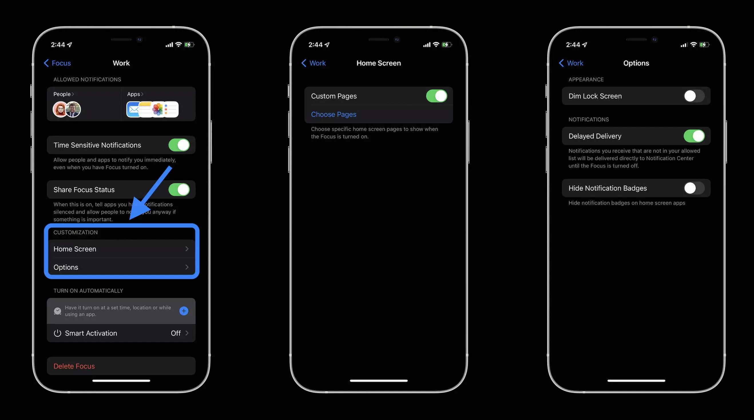 របៀបប្រើ iPhone Focus ក្នុង iOS 15 - setup 3