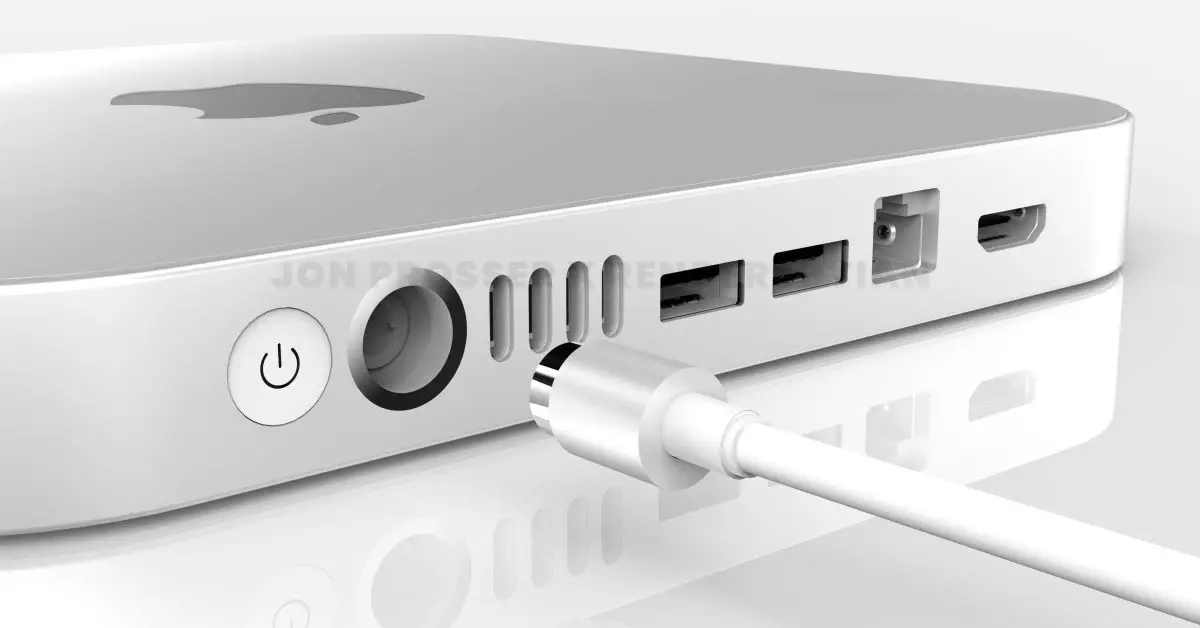 M1X Mac mini údajne má redizajn tenšieho šasi a používa rovnaký magnetický napájací konektor ako nový iMac