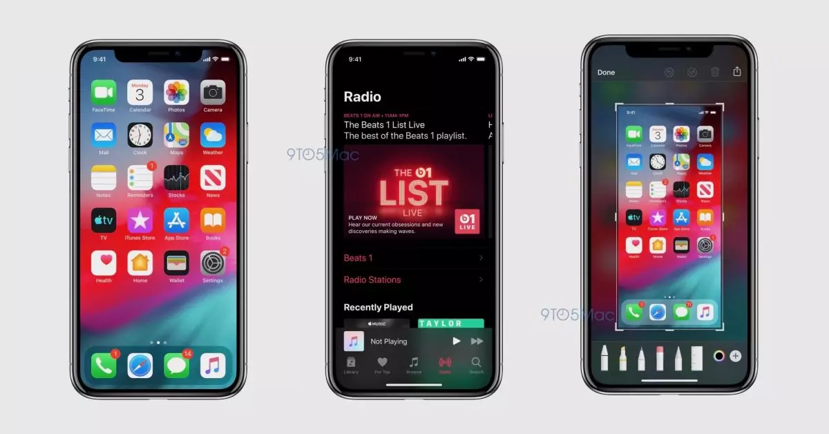 Les captures de pantalla exclusives mostren el mode fosc d'iOS 13 i molt més