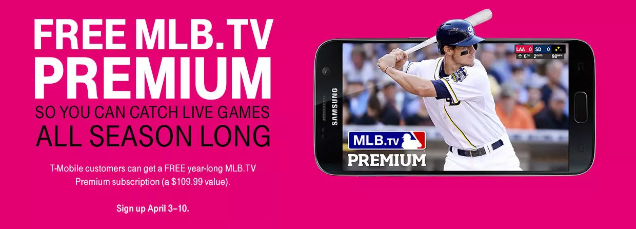 T-Mobileをご利用の場合、MLB.TVプレミアムを1年間無料で入手するには、109.99ドルの価値があります。 24091_1