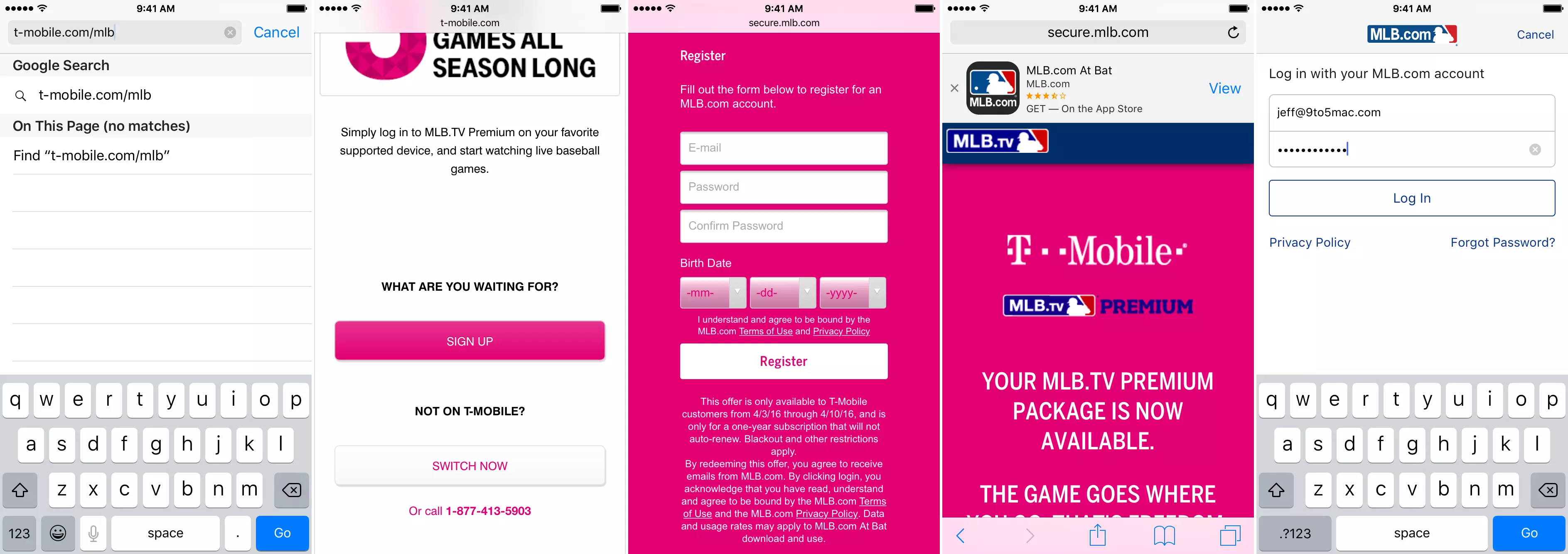 MLB.tv مجاني T-mobile