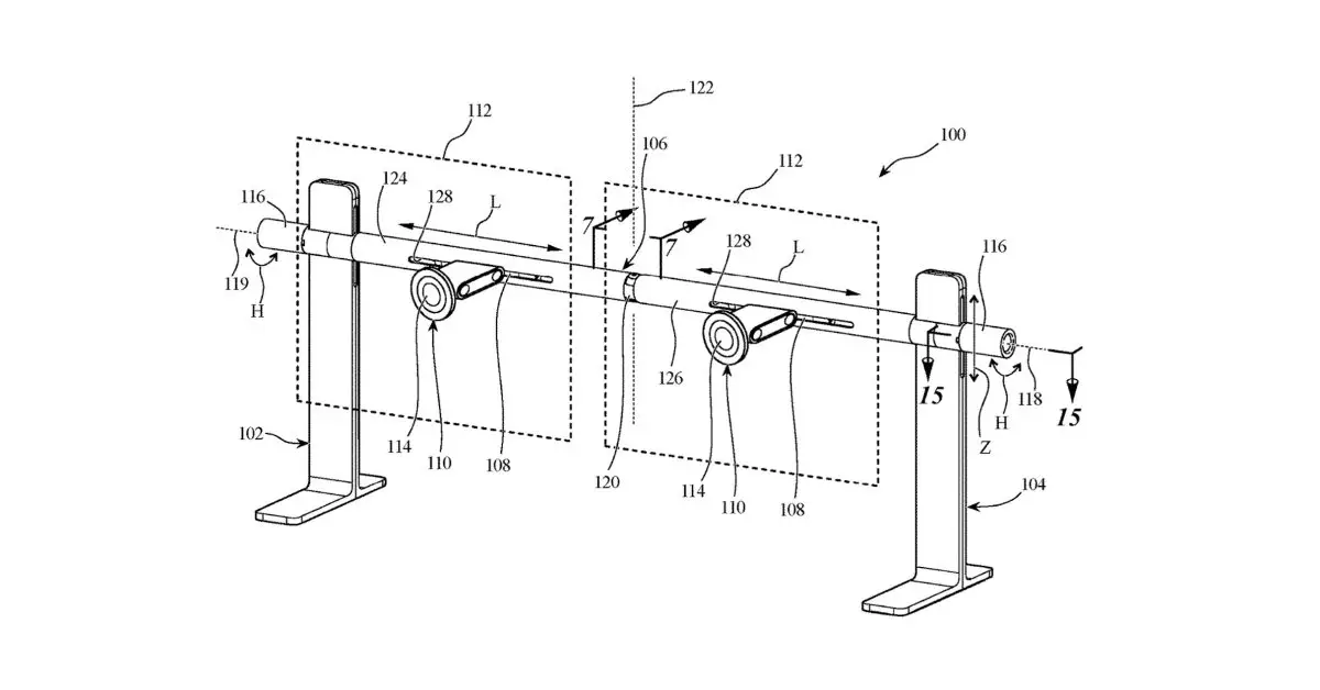 Apple патенттик өтүнмөнүн чоо-жайы Pro Stand for Pro Display XDR'дин кош версиясы