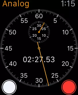 Apple Watch Analog Stopwatch