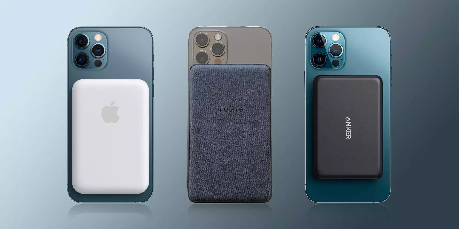 Baterie Apple MagSafe vs Mophie și Anker