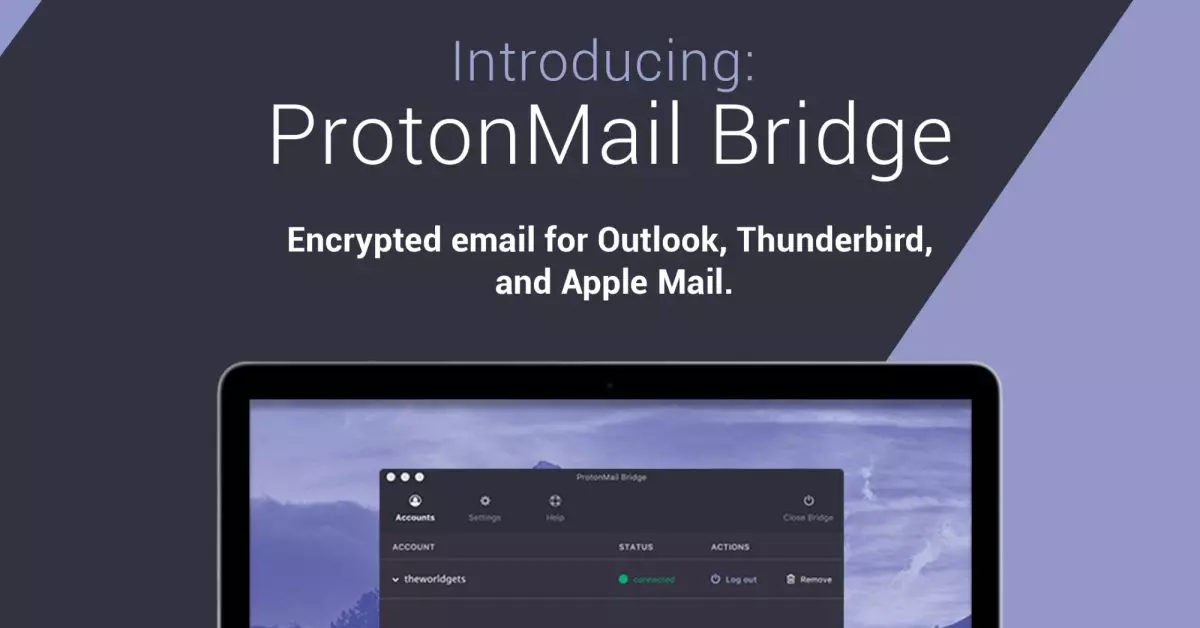 Mae ProtonMail Bridge yn dod â'r gwasanaeth e-bost wedi'i amgryptio i Apple Mail