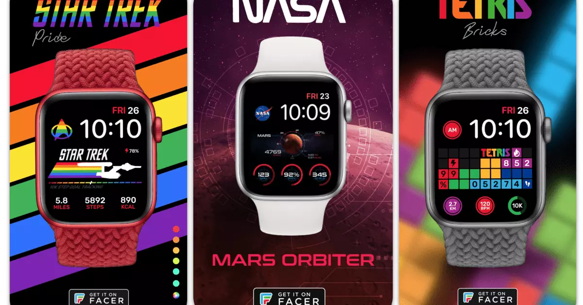 Popravite svoj prostor z Facerjevimi novimi obrazi Apple Watch NASA, Mars in Star Trek