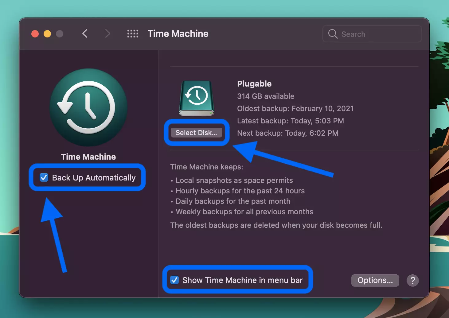 Meriv çawa bi Time Machine-ê Mac-ê hilanîne