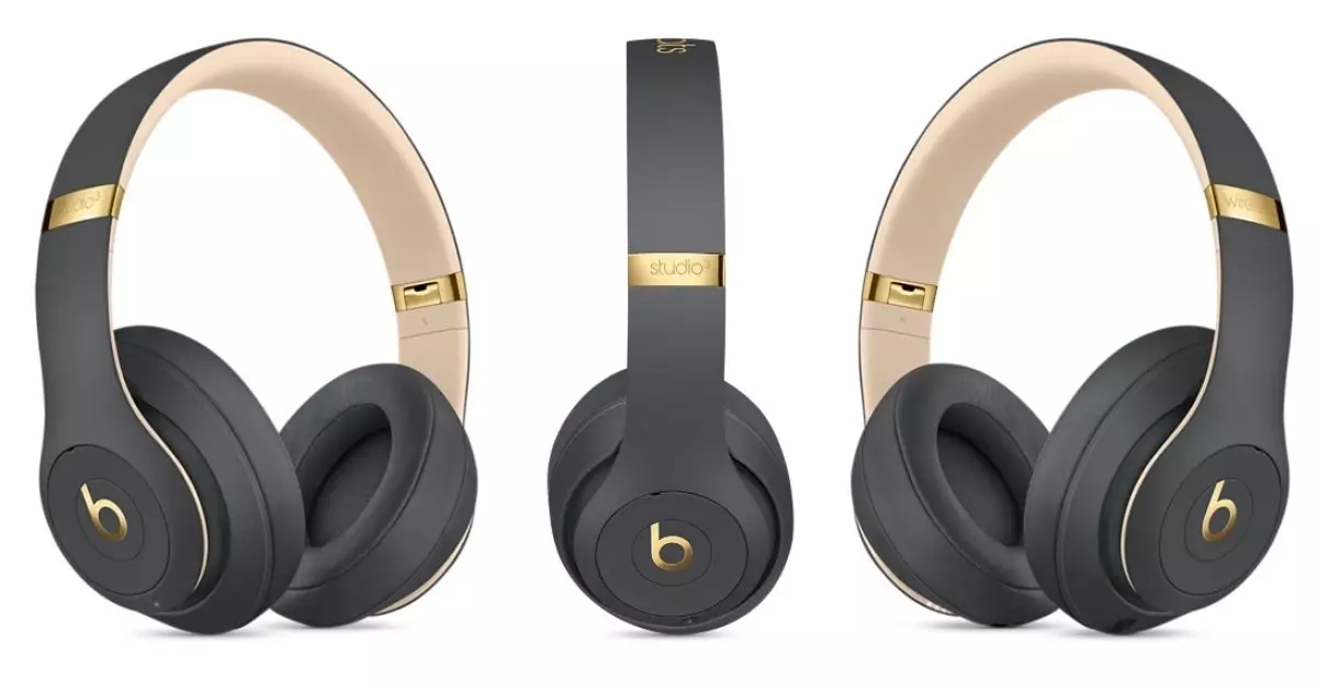 Apple lanza novos auriculares Beats Studio 3 con chip W1, mellor cancelación de ruído e duración da batería