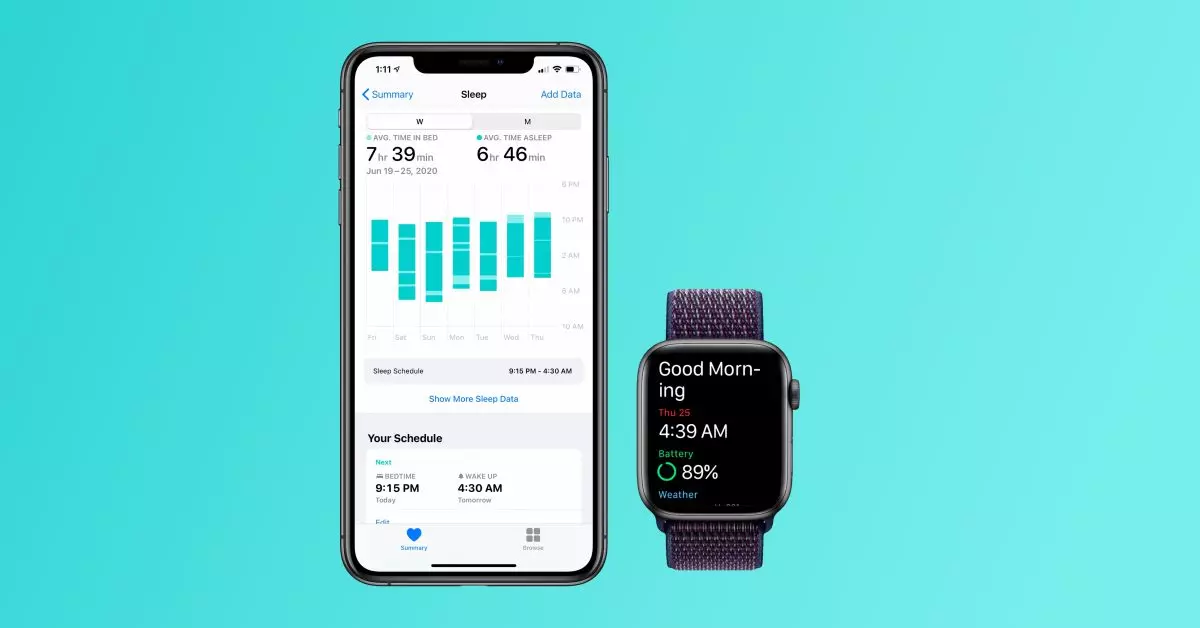 watchOS 7: يەرلىك Apple Watch ئۇيقۇ ئىز قوغلاش