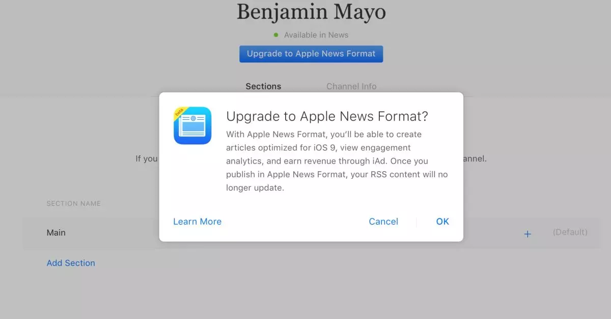 Apple llança Apple News Format per a tothom, que permet als editors oferir contingut multimèdia a l'aplicació Notícies [Actualitzat]