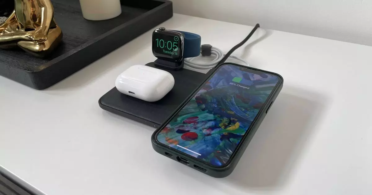 Дастрасӣ бо маркази нави MagSafe-и Nomad барои iPhone, AirPods, Apple Watch