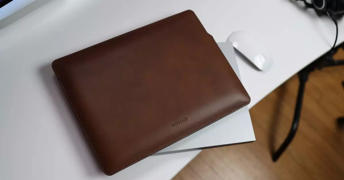 Handvirkt með Nomad leðurhlífinni fyrir MacBook