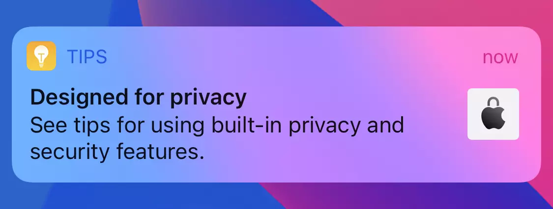 Cómo cambiar la configuración de privacidad del iPhone: notificación de la aplicación Consejos de Apple